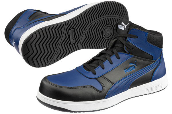 FRONTCOURT BLUE/BLK MID|PUMA SAFETY Sicherheitsschuhe S3L ESD | ISM Store